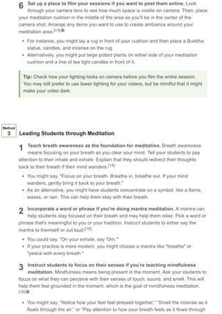 how to teach meditation? | PDF