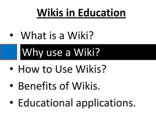 Wiki In Education | PPTX