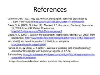 Wiki In Education | PPTX