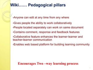 Wiki in Teaching and Learning | PPTX | Internet for Beginners | Internet