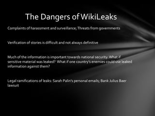 Wiki leaks | PPT