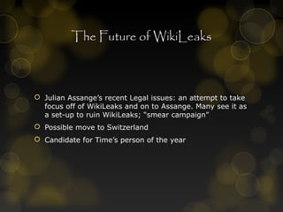 Wiki leaks | PPT