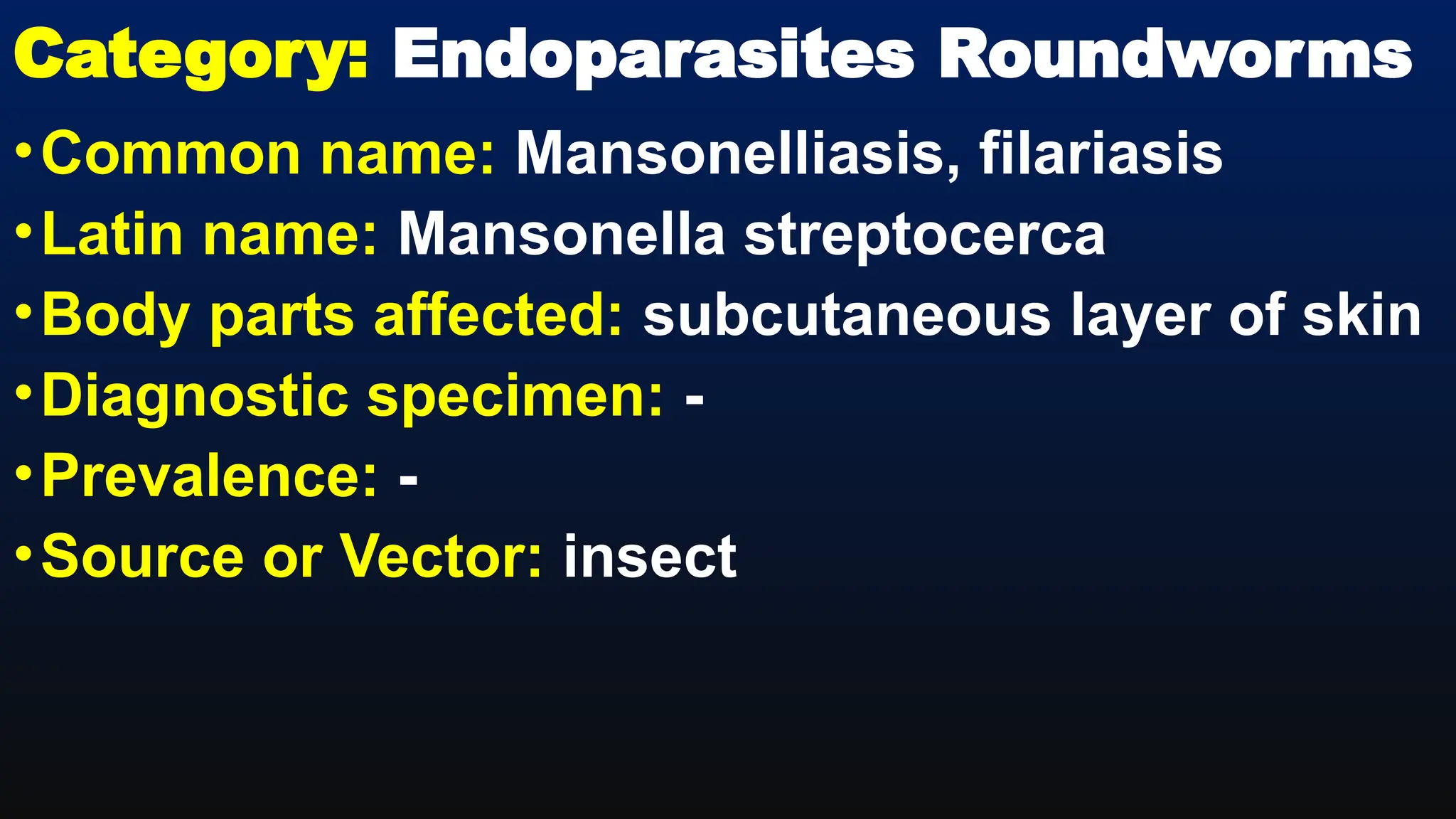 list of Human parasites from the wikipedia | PPTX