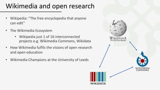 Wikimedia and open research.pptx