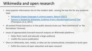 Wikimedia and open research.pptx