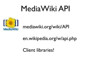 Wiki[mp]edia data sources & the MediaWiki API | PDF | Web Design and HTML | Internet