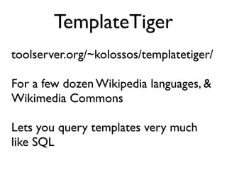 Wiki[mp]edia data sources & the MediaWiki API | PDF | Web Design and HTML | Internet