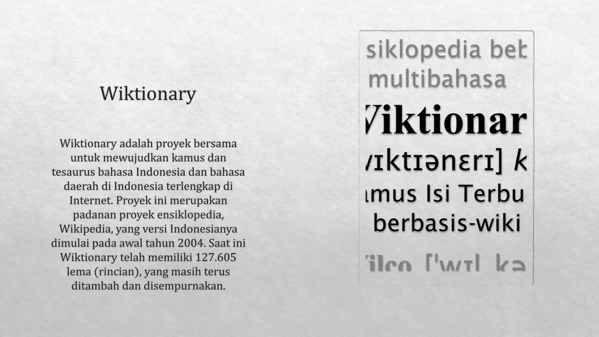 Wikimedia Indonesia dan proyek-proyeknya | PPTX