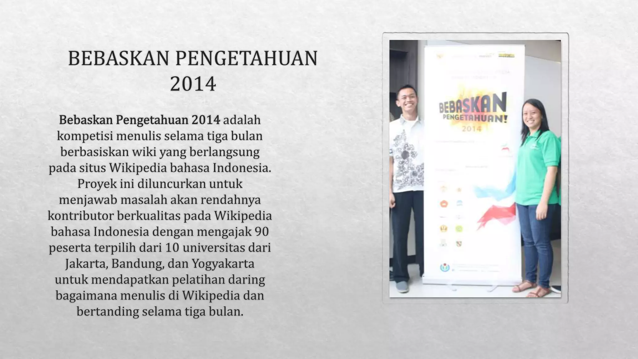 Wikimedia Indonesia dan proyek-proyeknya | PPTX