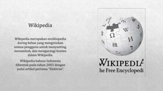 Wikimedia Indonesia dan proyek-proyeknya | PPTX