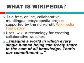 Wiki media Mozilla foundation presentation at the Youth Engagement ...