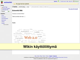 Wikispaces - wikin käyttöönotto | PPT