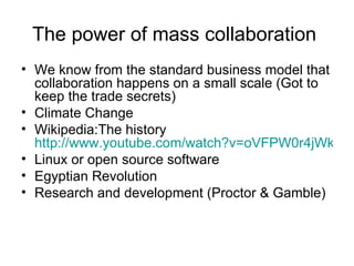 Wikinomics slide cast | PPT