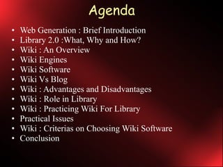 Wiki on Library Perspective | PPT | Internet | Computing