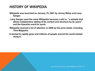 Wikipedia | PPTX | Search | Internet