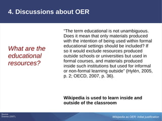 Wikipedia as OER | PPT