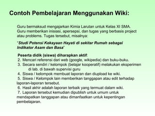 Wikipedia Dalam Pembelajaran | PPT