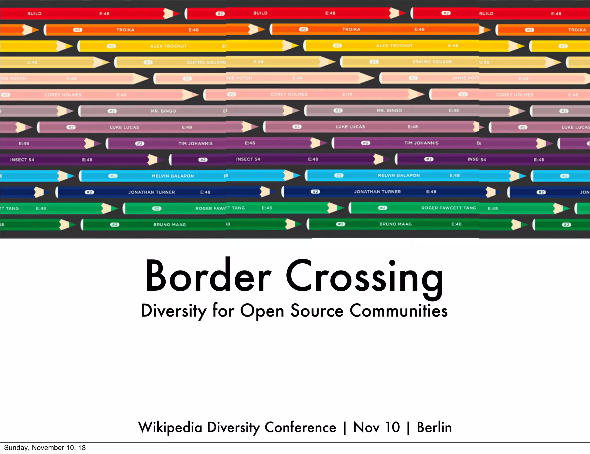 Wikipedia Diversity Conference: Bridging Communities | PPT