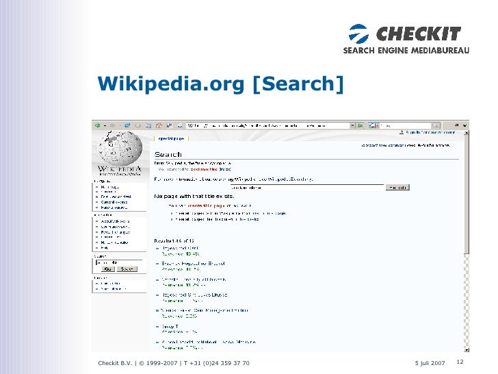 Wikipedia en Search