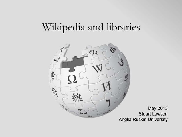 Wikipedia and libraries | PPTX