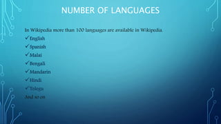 Wikipedia and present world | PPTX