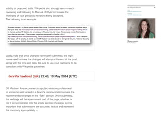 How to Update Wikipedia Without Getting Sued | PPT