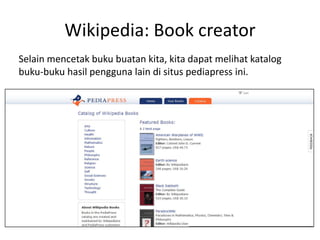 Wikipedia: book creator | PPT