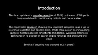 Wikipedia Health Landscape - Top Health Conditions | PPTX | Brain and ...