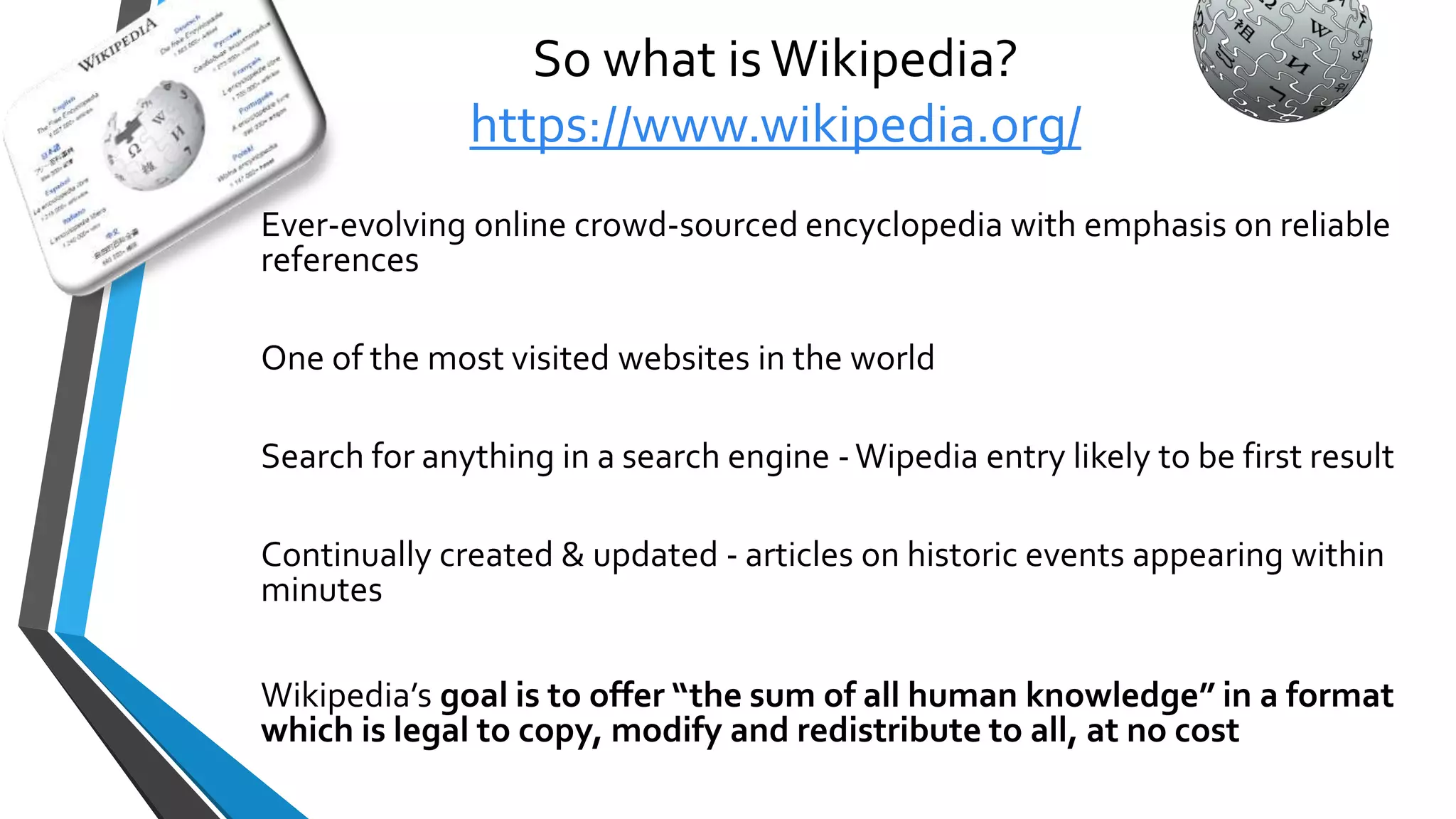 Wikipedia in the classroom | PPT