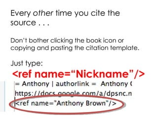 Wikipedia multiple quotes one source | PPT