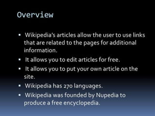 Wikipedia.org Sliide PowerPoint | PPTX