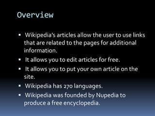 Wikipedia Powerpoint | PPTX