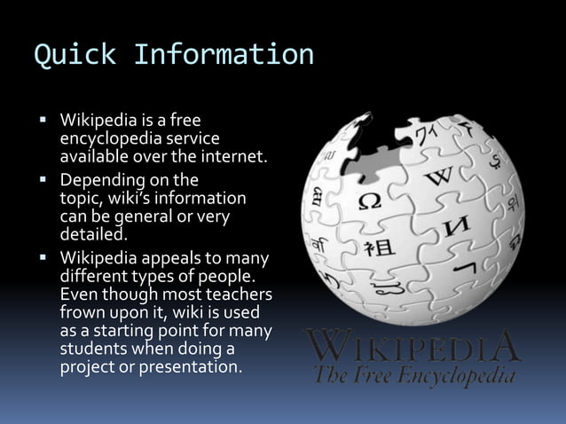 Wikipedia Powerpoint | PPT