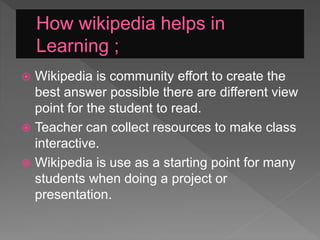 Wikipedia presentation | PPTX