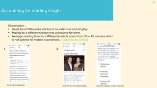 Wikipedia reading experience | PPT
