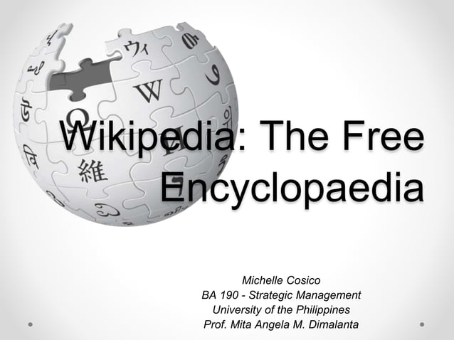 Wikipedia The Free Encyclopaedia | PPT