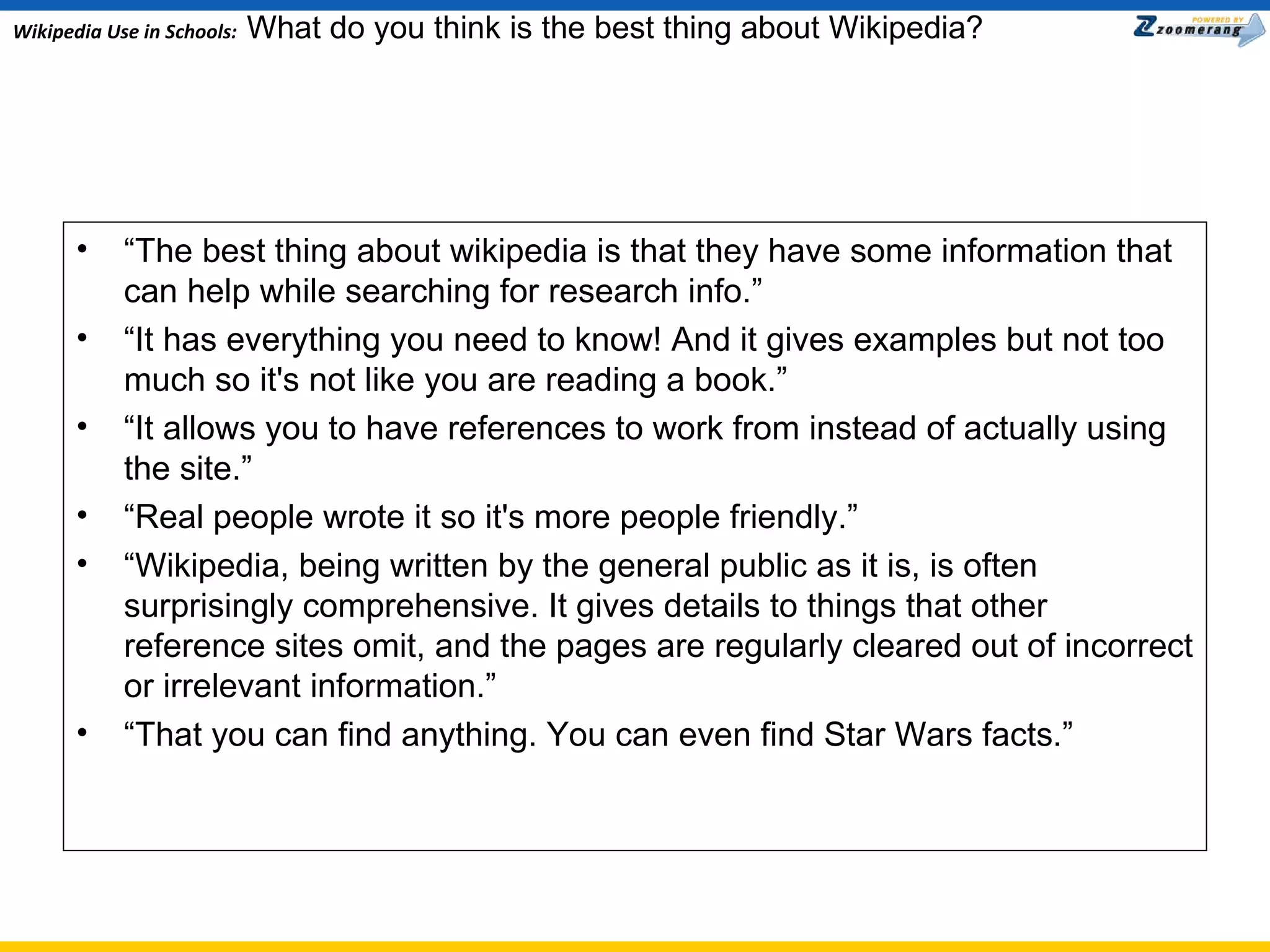 Wikipedia survey data | PPT