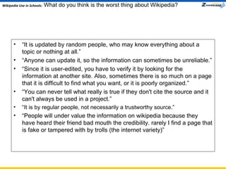 Wikipedia survey data | PPT