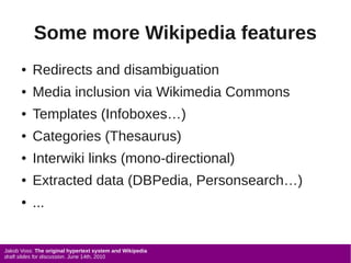 The original hypertext system and Wikipedia | PPT