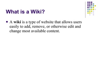 Wiki powerpoint | PPT