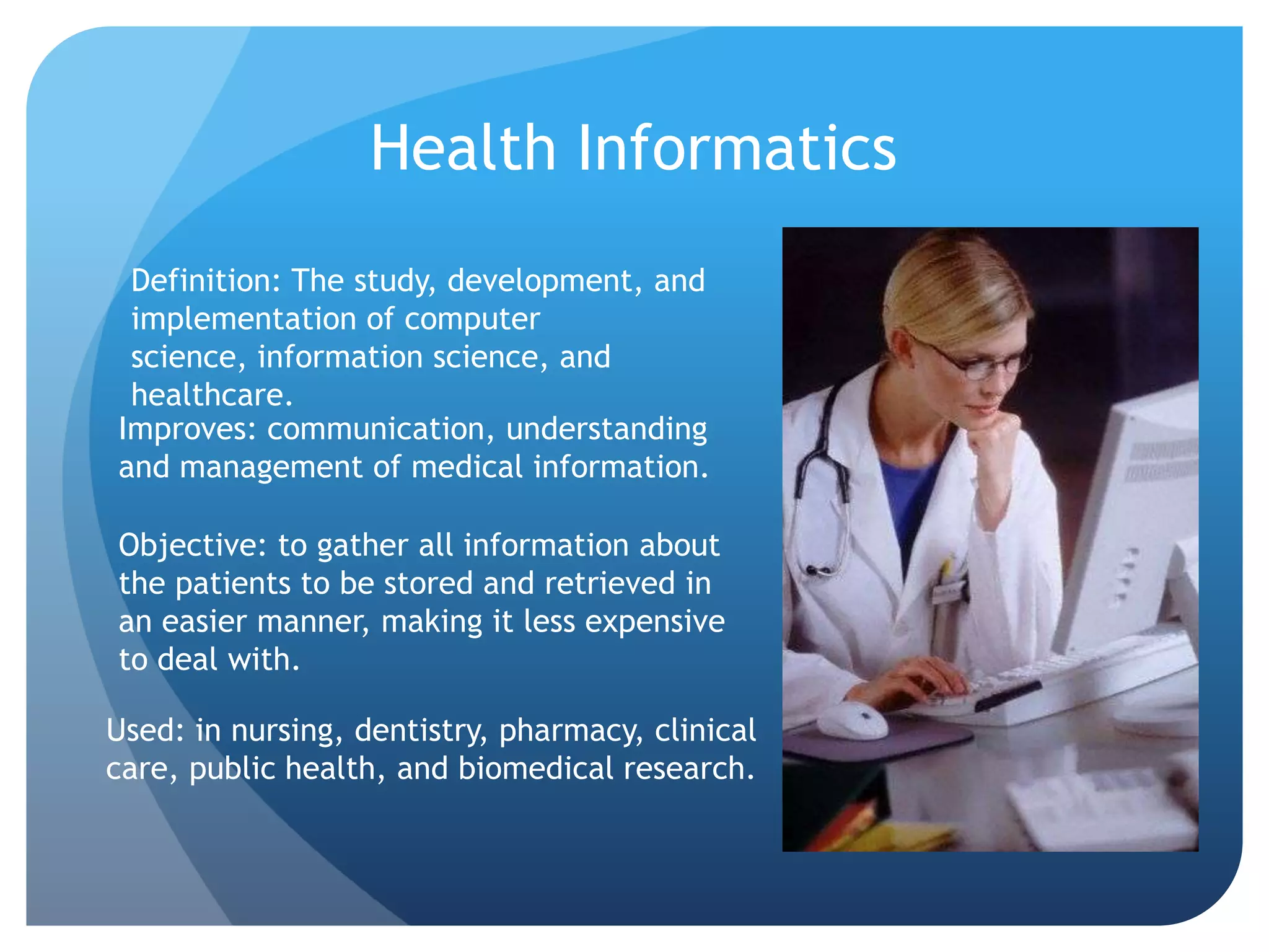 Health Informatics | PPT