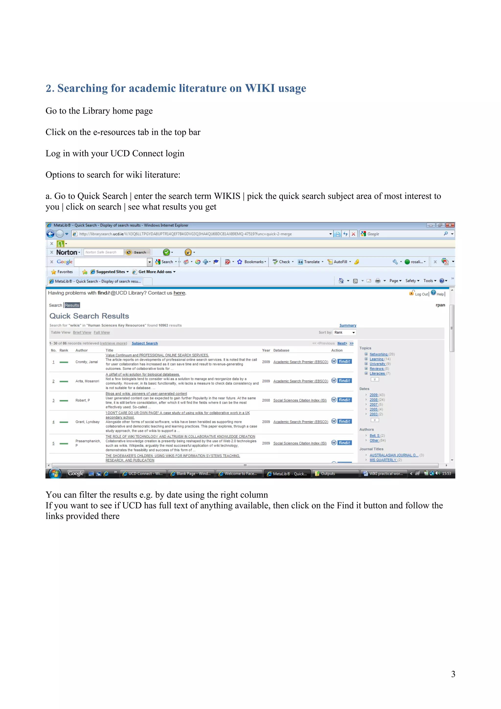 Wiki Practical Worksheet 2009 | PDF
