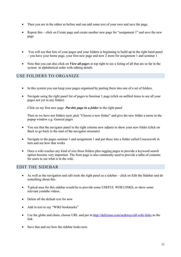 Wiki Practical Worksheet 2009 | PDF