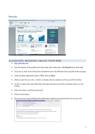 Wiki Practical Worksheet 2009 | PDF