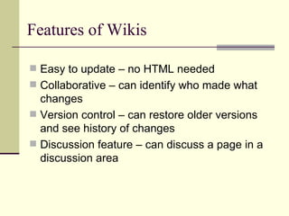 Using Wikis in Education | PPT | Internet | Computing