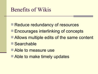 Using Wikis in Education | PPT | Internet | Computing