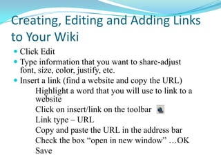 Wikis | PPTX | Internet for Beginners | Internet