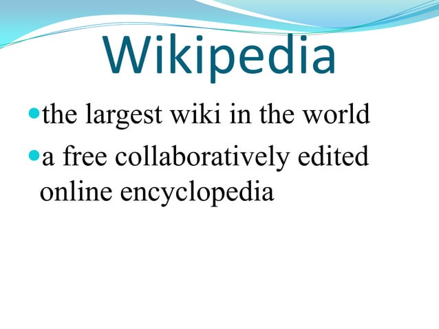 Wikis | PPTX | Internet for Beginners | Internet