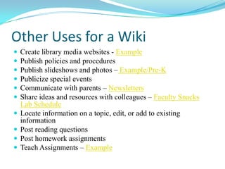 Wikis | PPTX | Internet for Beginners | Internet