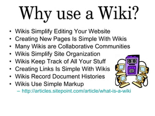 Wikis | PPT | Web Development | Internet